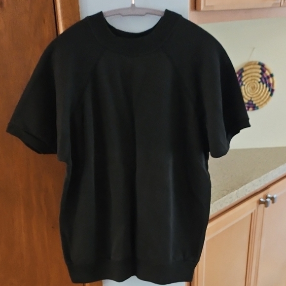 paramount sportswear | Tops | Vintage Shortsleeved Sweatshirt Black ...